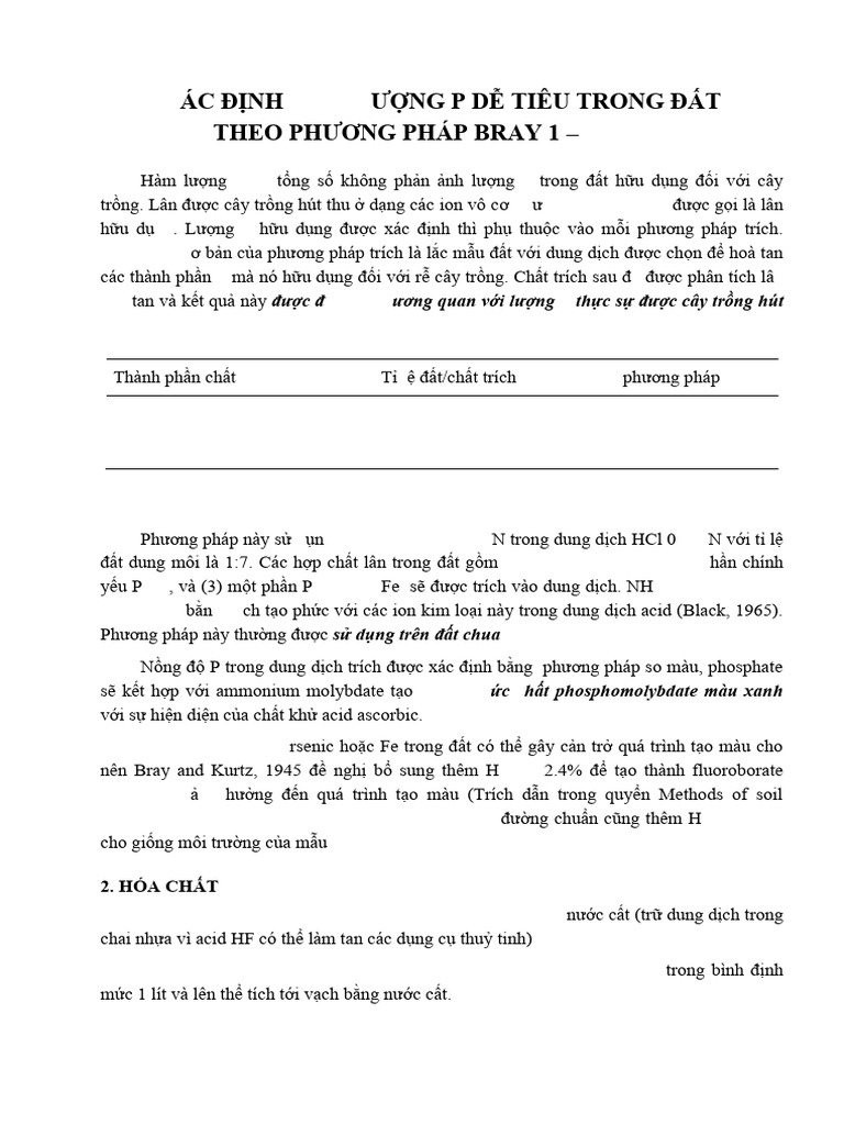 Bai 3. Phan tich P huu dung trong dat chua | PDF