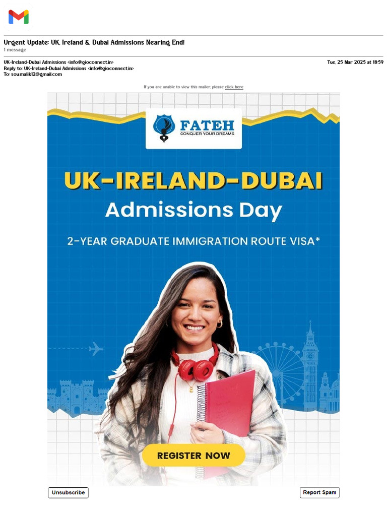 UK, Ireland & Dubai Admissions Alert | PDF