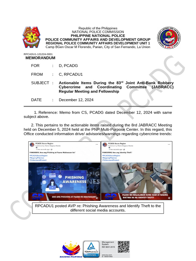 AAR Re JABBRAC Meeting | PDF