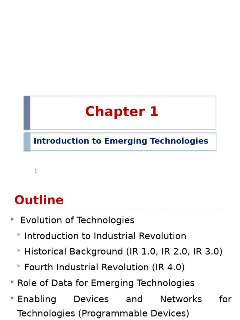 Chapter 1 - Introduction To Emerging Technologies | PDF | Human–Computer Interaction | User ...
