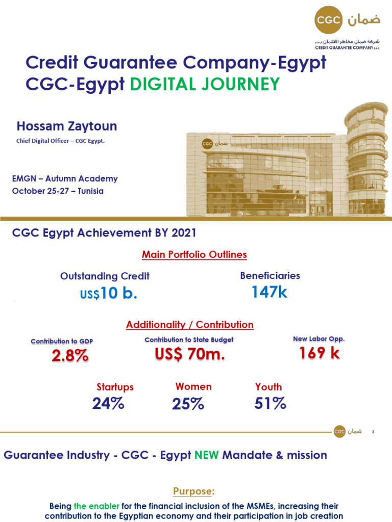 3rd-Day 2nd-Presentation CGC-Egypt Remote Compressed | PDF | Small And ...