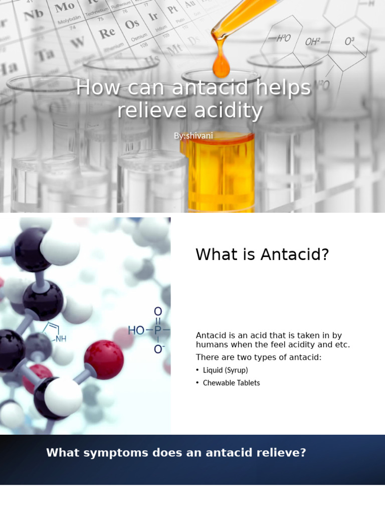 How Can Antacid Helps Relieve Acidity | PDF