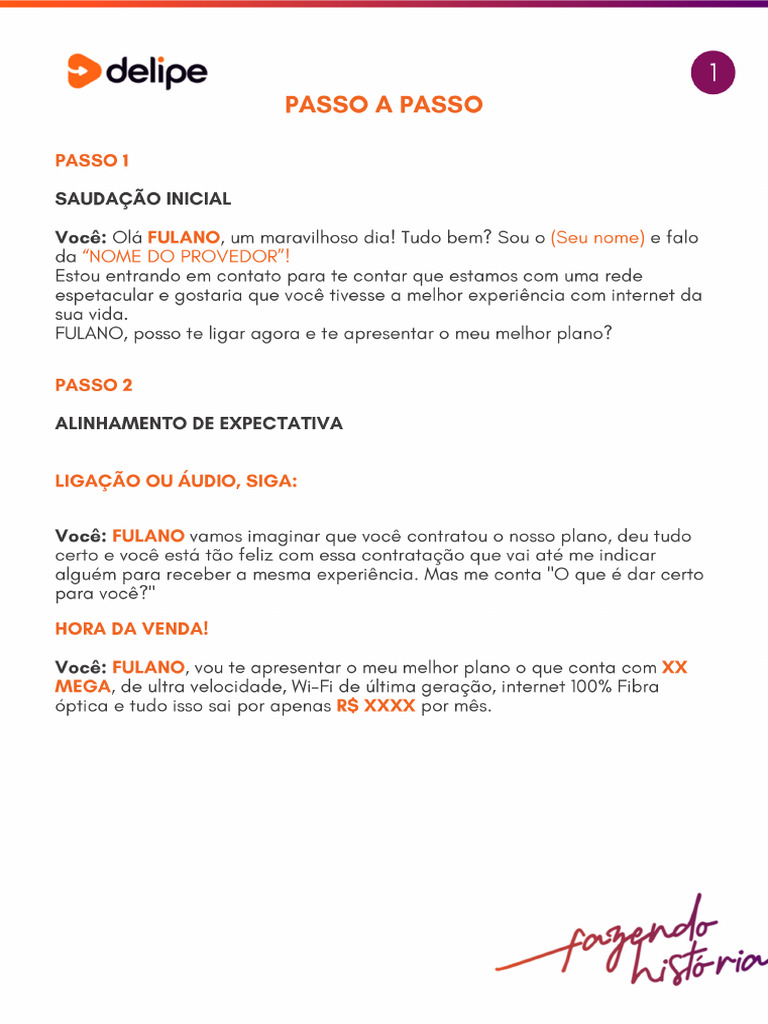 Script Comercial Ativo | PDF