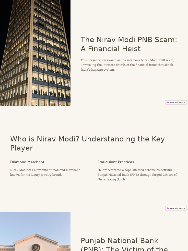 The Nirav Modi PNB Scam A Financial Heist | PDF