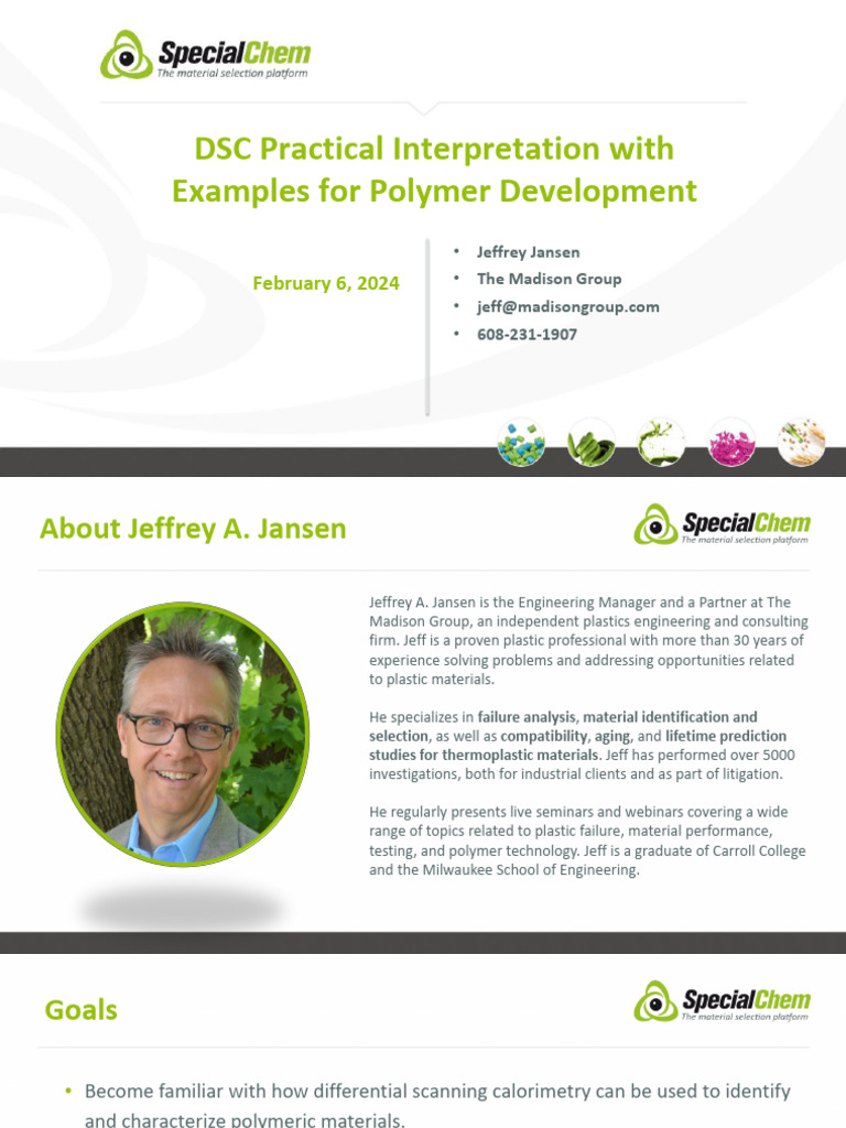 DSC Practical Interpretation With Examples For Polymer Development ...