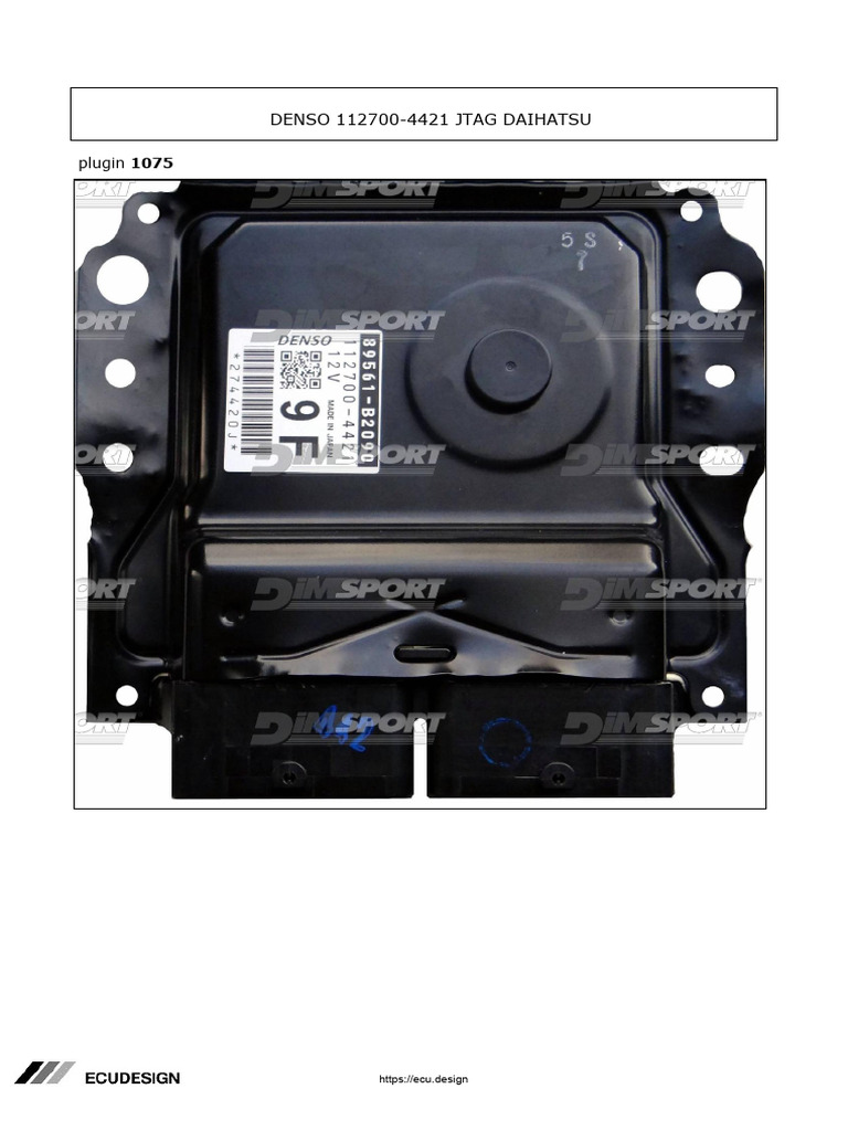 Denso 112731-4420 Jtag Daihatsu | PDF