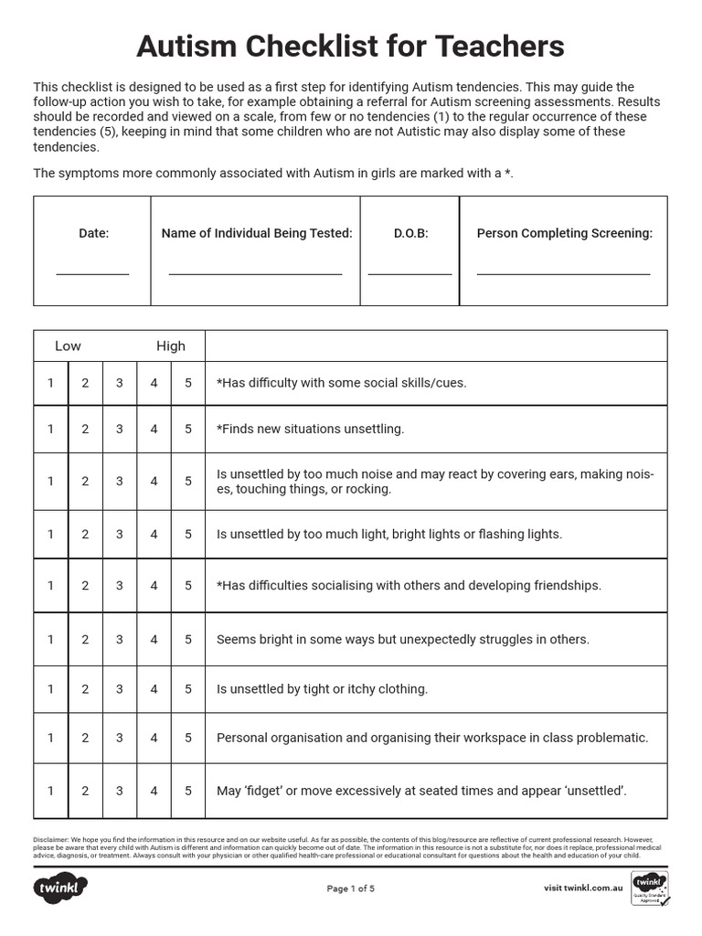 au-s-1664431443-autism-initial-screening-checklist-for-teachers_ver_1 | PDF