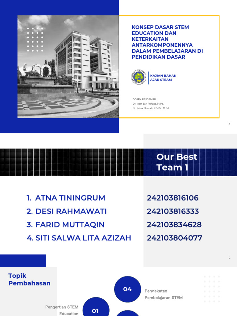 PPT KONSEP DASAR STEM EDUCATION DAN KETERKAITAN ANTARKOMPONENNYA DALAM ...