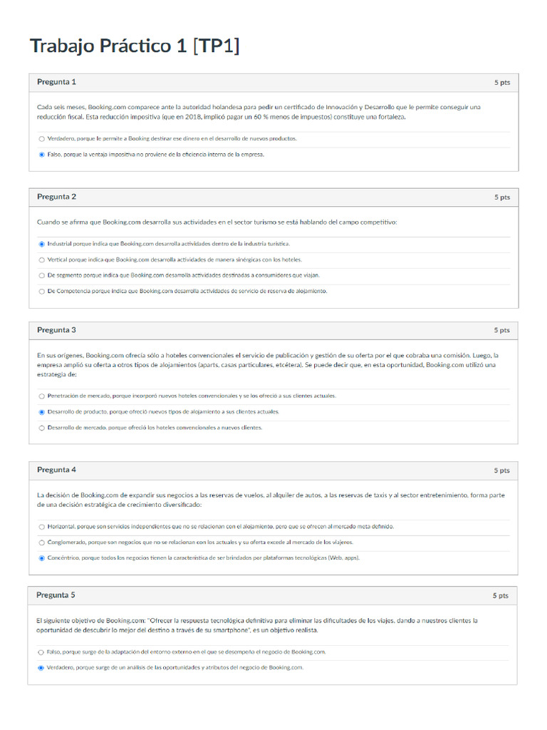 TP1 - Marketing I 100% | PDF