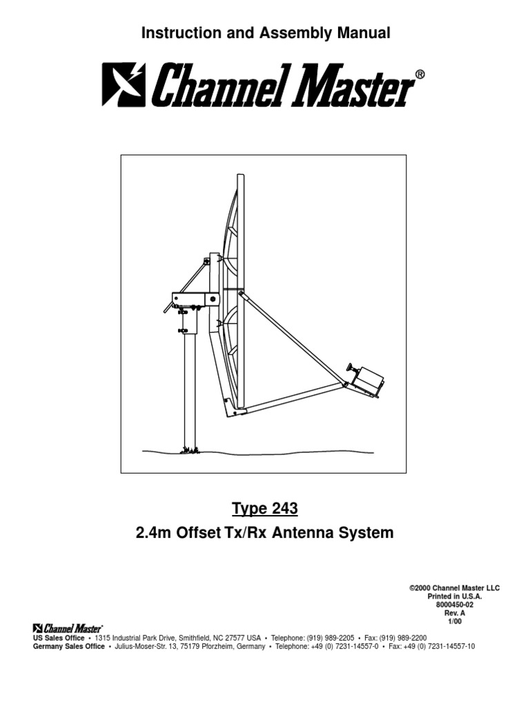MANUAL Antena Channel Master 240 ACHM | PDF | Screw | Nut (Hardware)