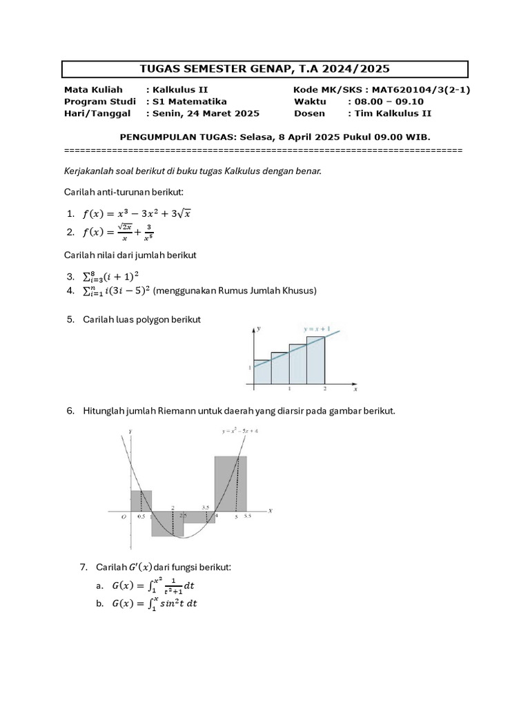 Tugas 1 Kalkulus Ii | PDF