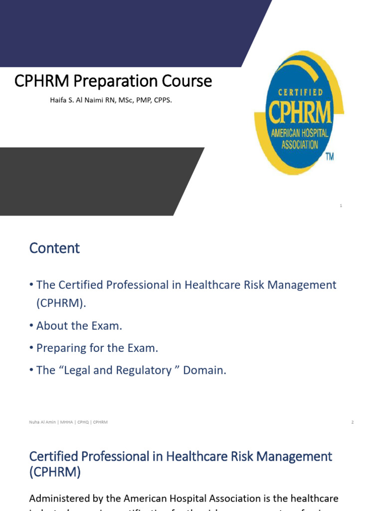CPHRM Exam Preparation Guide | PDF | Americans With Disabilities Act Of ...