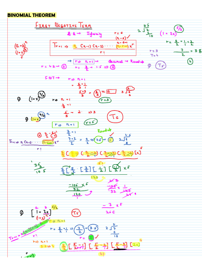 BINOMIAL THEOREM LECTURE 03 | PDF