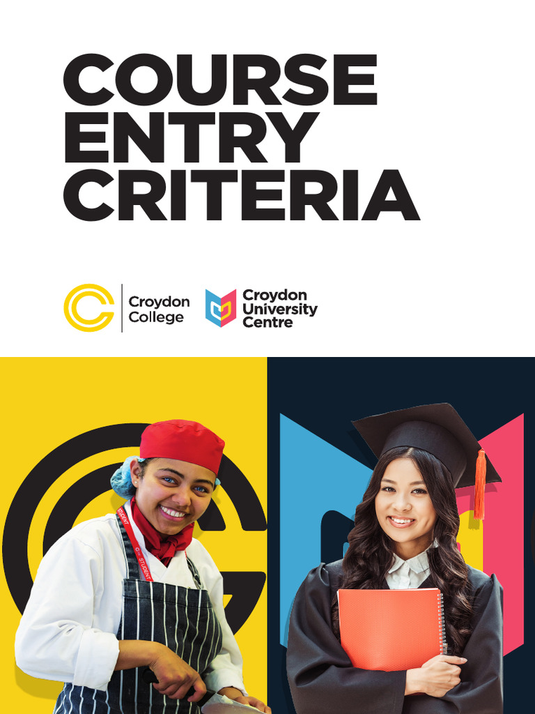 Croydon Course Entry Criteria Brochure A4 2021 VB Changed | PDF ...