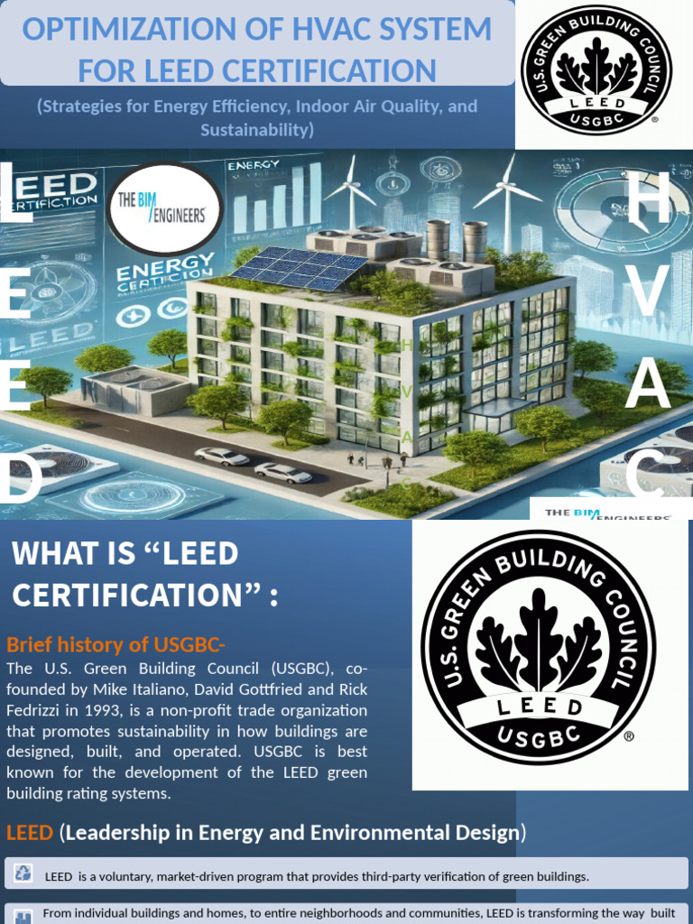 Optimization_HVAC_LEED_PPT_R.N S 3 | PDF | Heat Pump | Sustainable Architecture