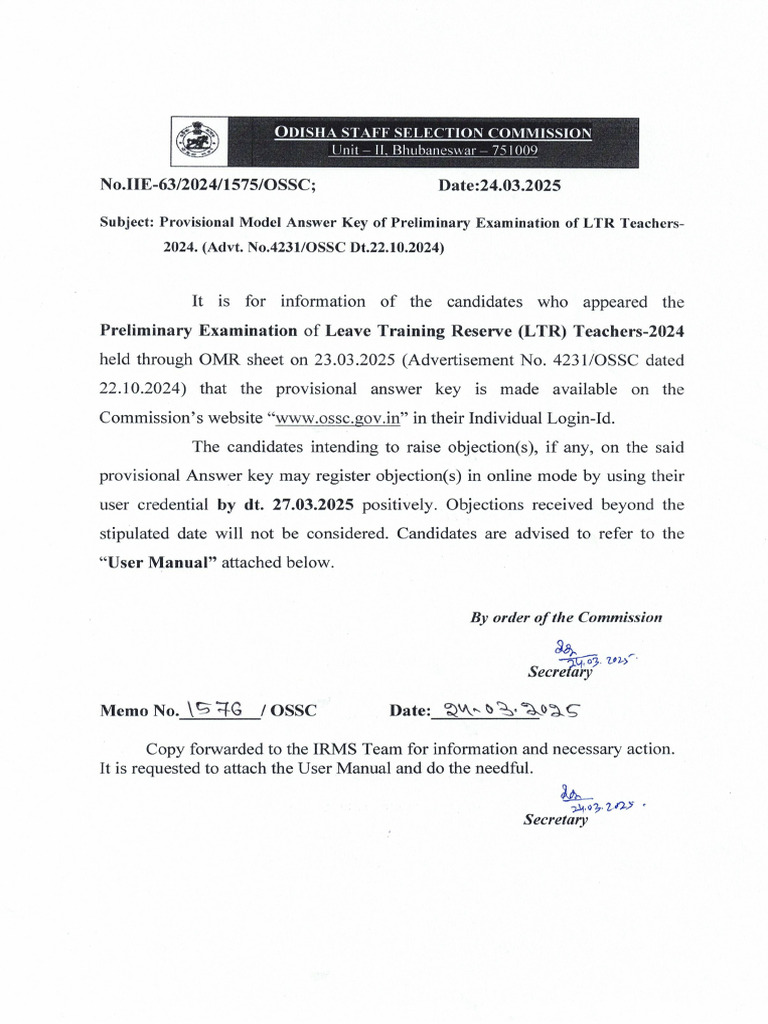 LTR Objection Notice | PDF