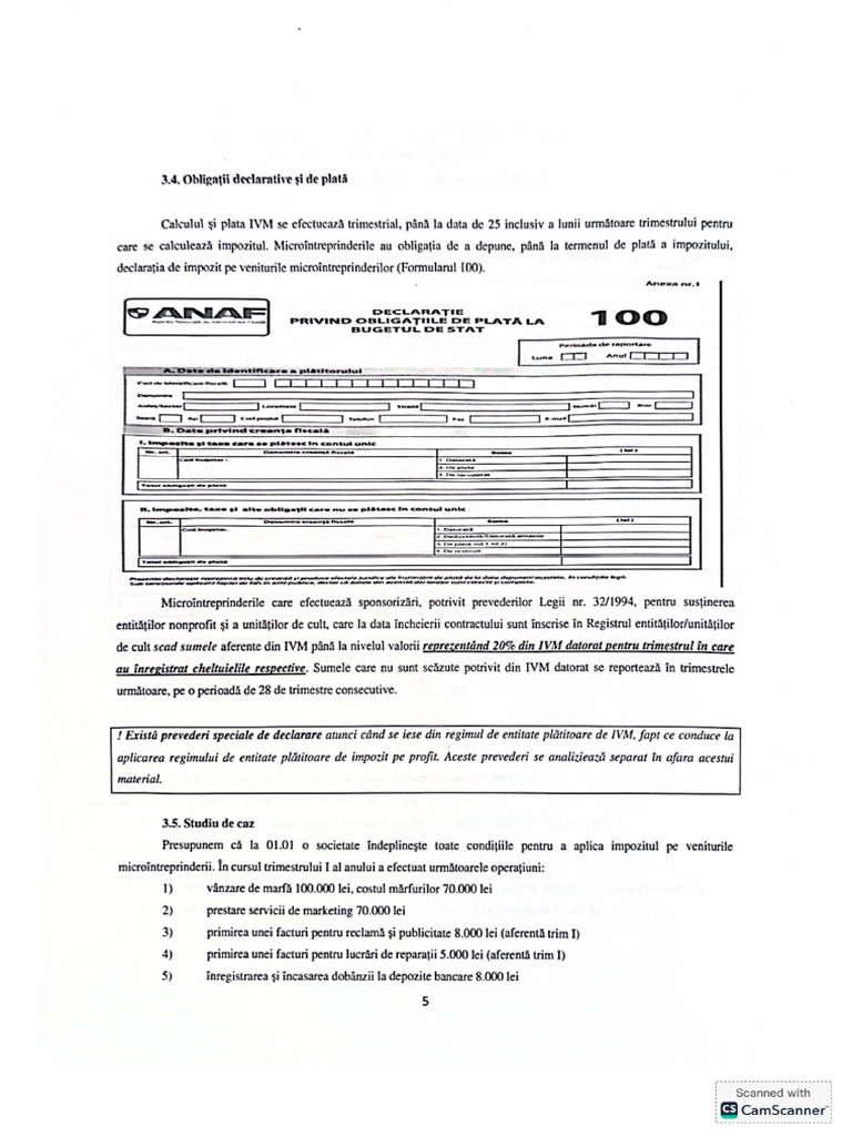 Tema 1 Fiscalitate | PDF