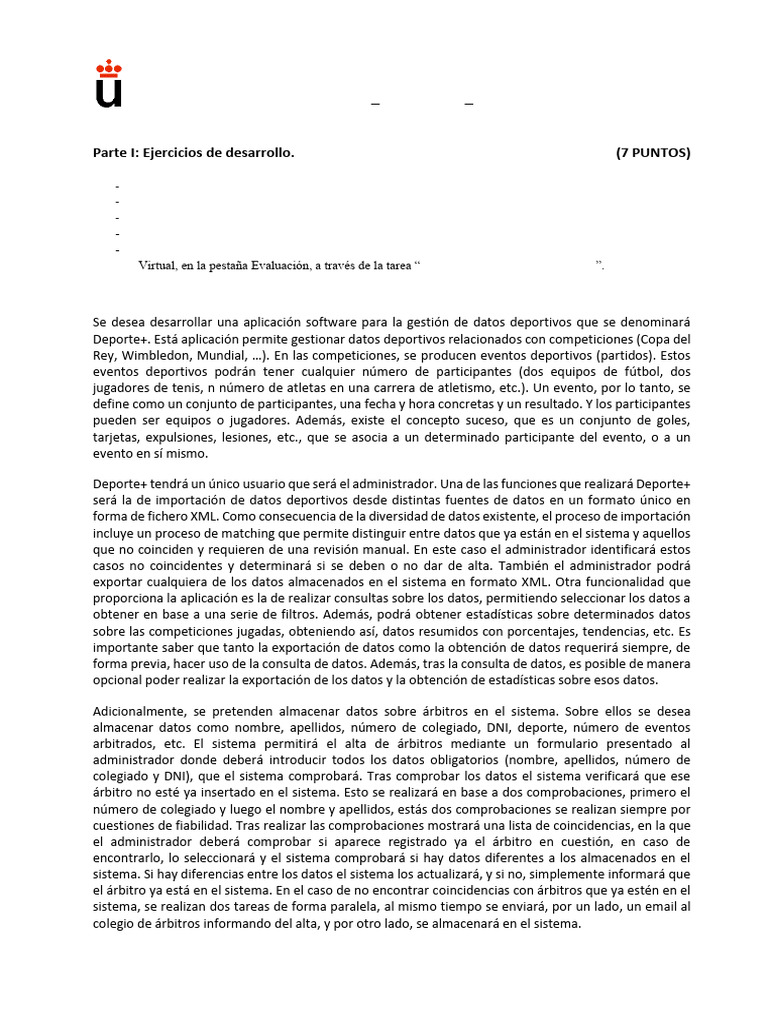 Examen-ENUNCIADO PRUEBA 2 MODELO B | PDF | Caso de uso | Informática