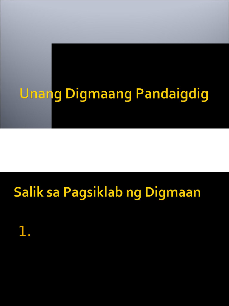 G8 AP Q4 Week 1-2 Unang Digmaang Pandaigdig | PDF