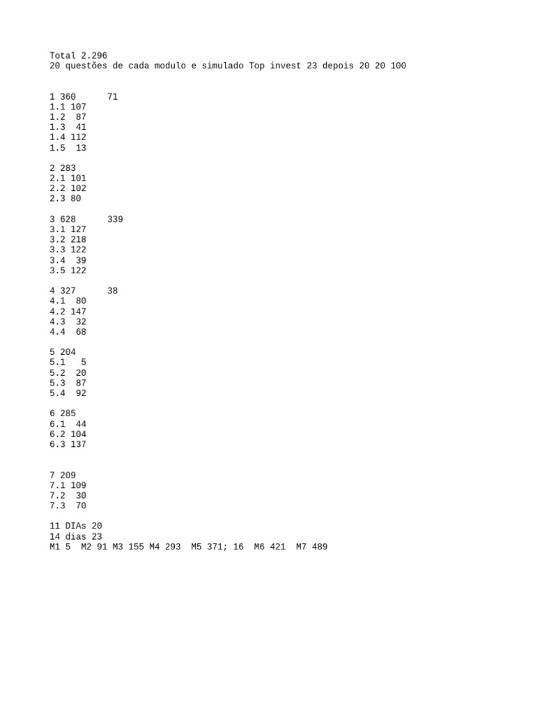 Questões de Cada Tema Na CEA | PDF