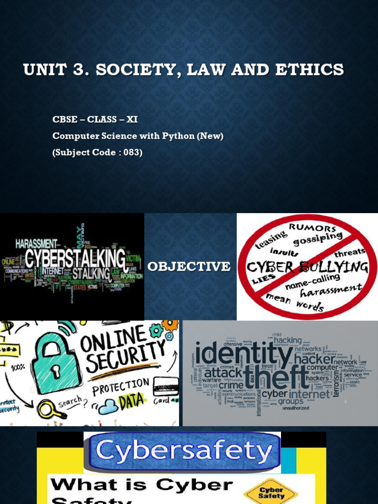 Unit 3 - Society, Law and Ethics | PDF | Electronic Waste | Malware