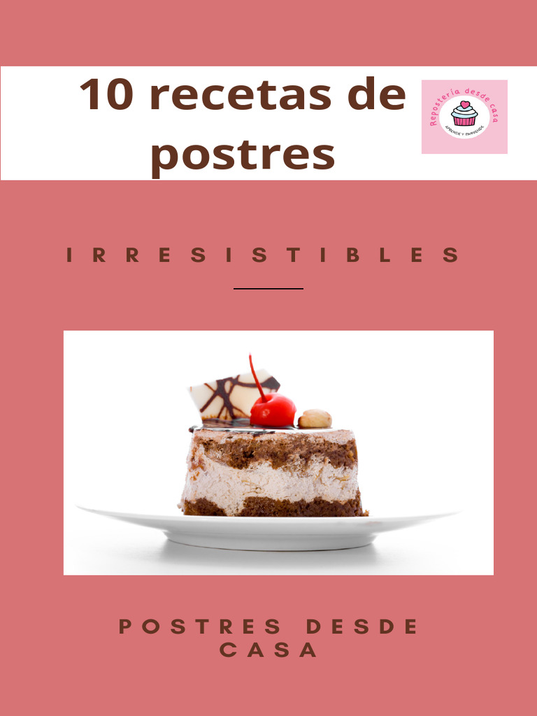 10 Recetas de Postres | PDF | Alimentos | Postres