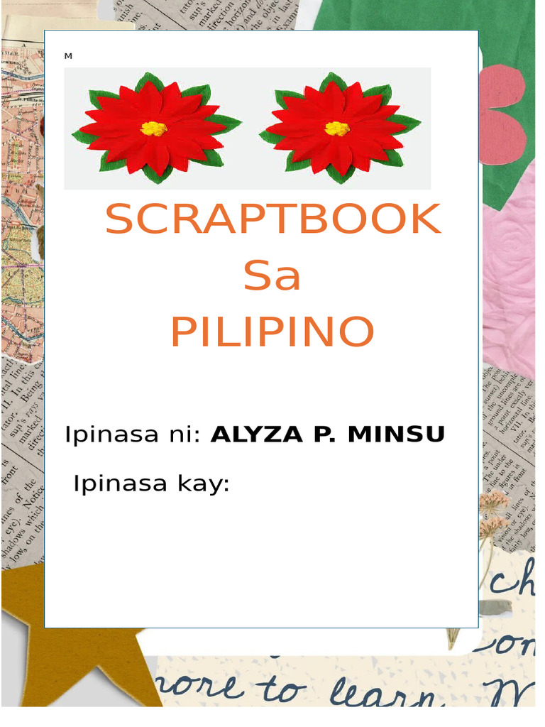 Scraptbook Sa Pilipino: Ipinasa Ni: Ipinasa Kay | PDF