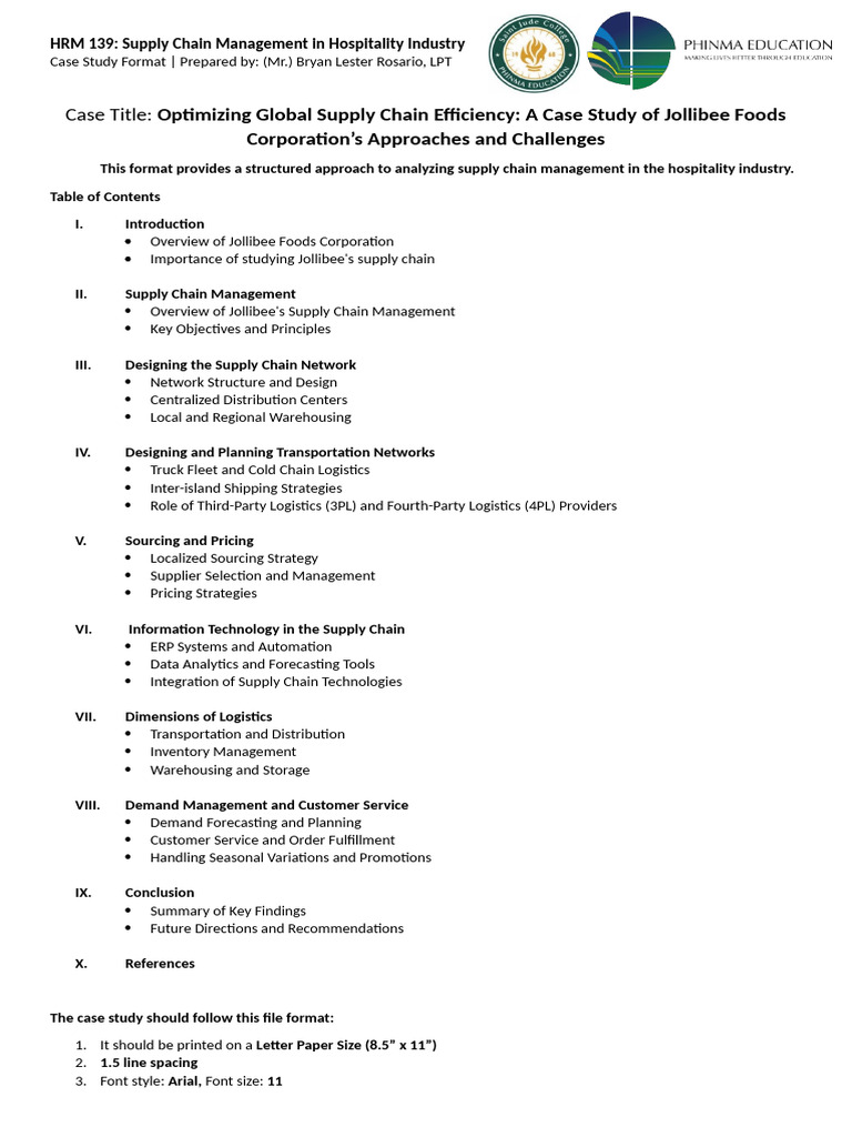 HRM139 Case Study Format | PDF
