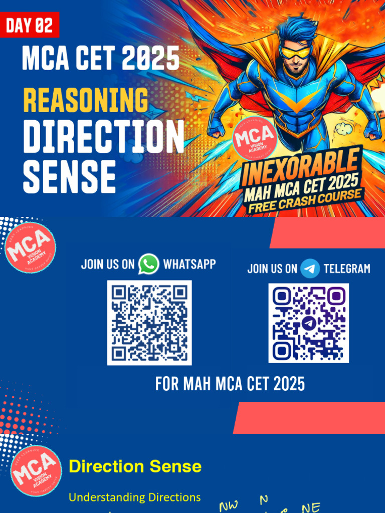 Day 2 Reasoning Direction Sense INEXORABLE Free Crash Course | PDF