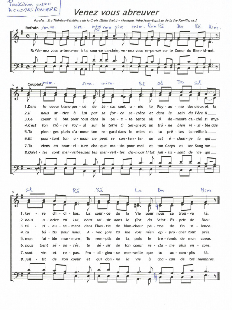 Venez Vous Abreuver A La Source Cachee | PDF