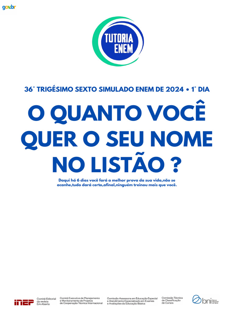 Capa Enem 01 Dia | PDF