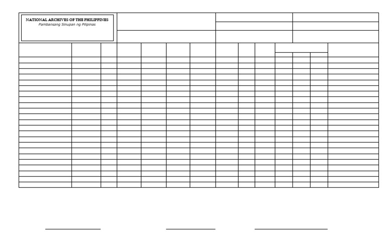 NAP Form 1 - Inventory Form - Annex B | PDF