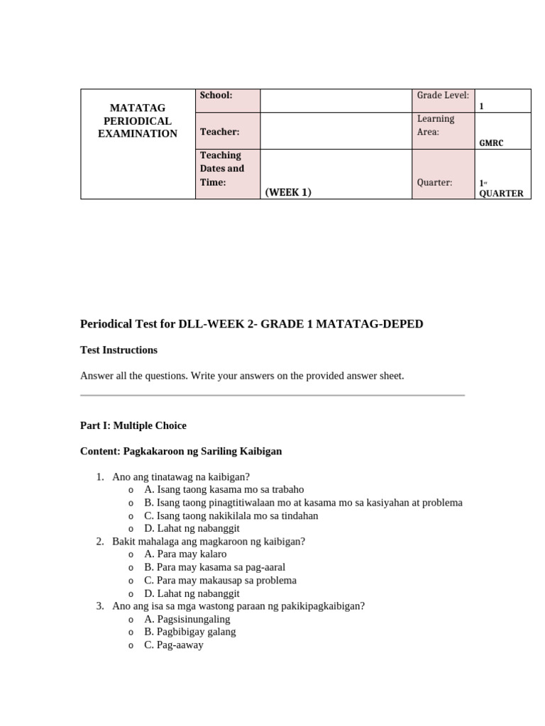 Pt-Week 2-GMRC | PDF