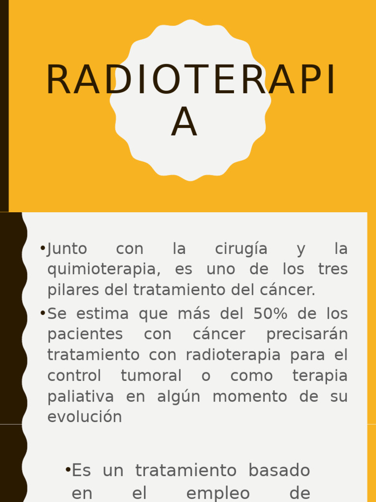 Radio Tera Pia | PDF | Terapia de radiación | Cáncer