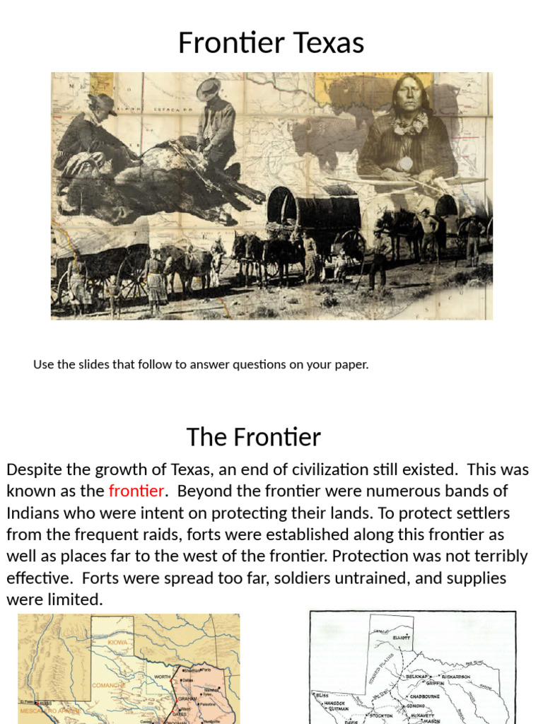 Texas Frontier: Conflicts and Settlements | PDF | Comanche | Wars ...