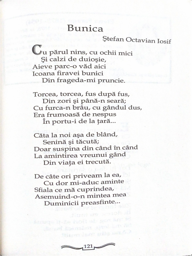 Bunica - Stefan Octavian Iosif | PDF