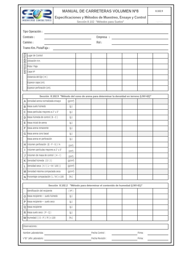 Densidad Cono | PDF | Densidad
