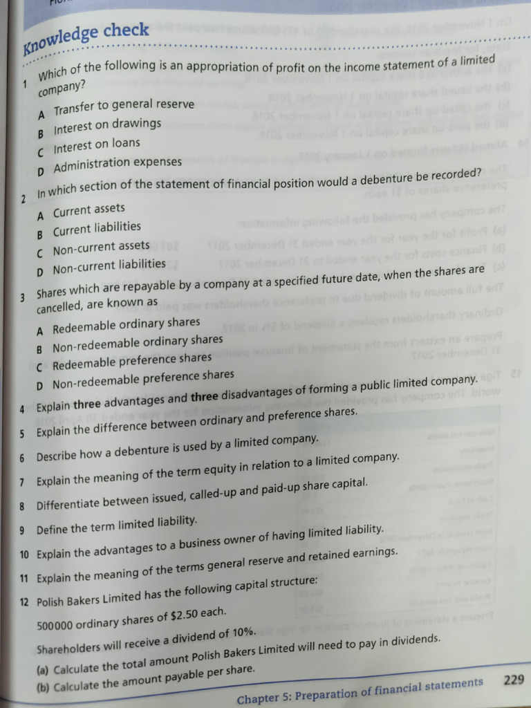 Financial Statements and Company Equity | PDF | Dividend | Equity (Finance)
