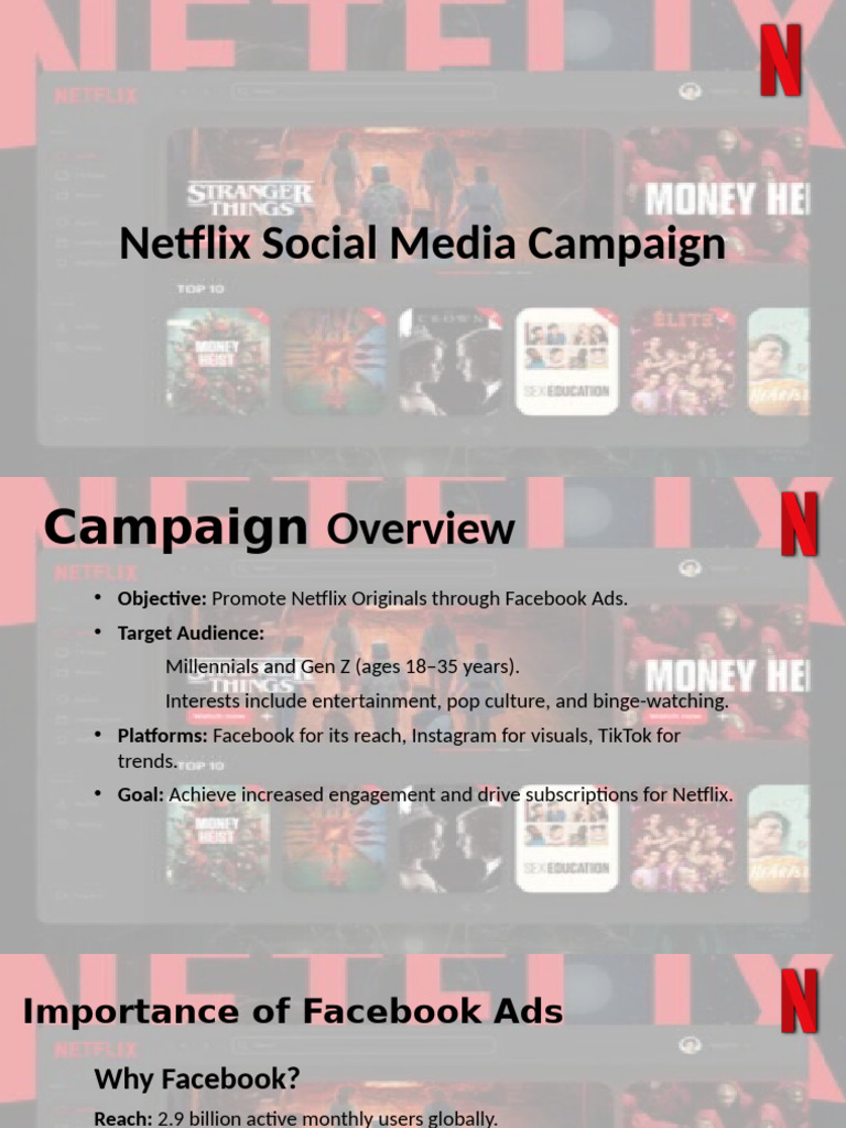 Netflix Social Media Strategy Overview | PDF | Netflix | You Tube