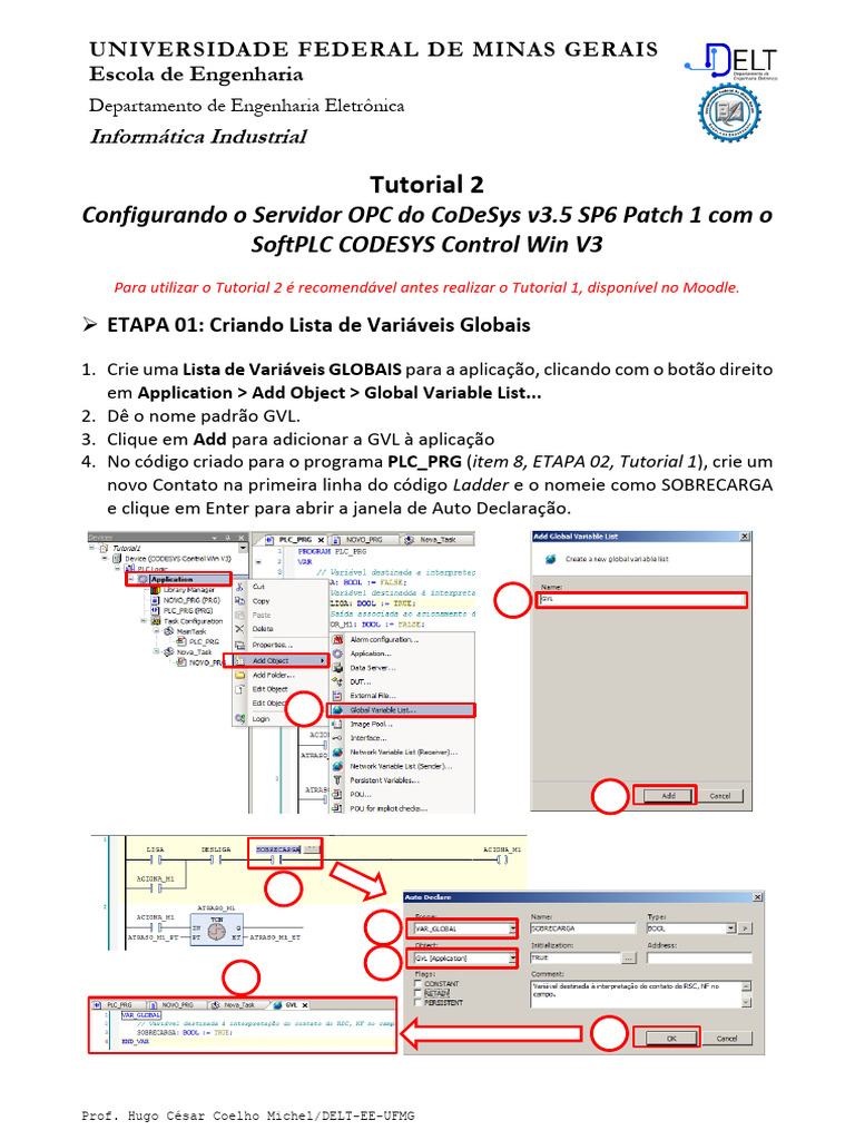 Tutorial 2 - CoDeSys + OPC DA Server | PDF | Scada | Servidor (informática)