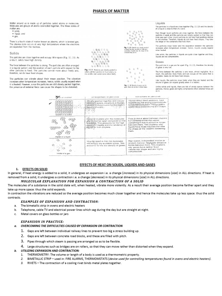 3.Phases of Matter and Gas Laws | PDF | Gases | Thermal Expansion