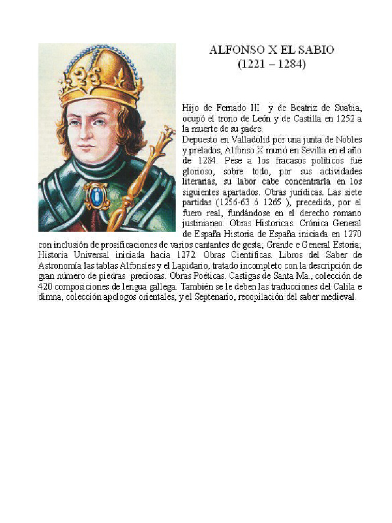 Alfonso X El Sabio | PDF