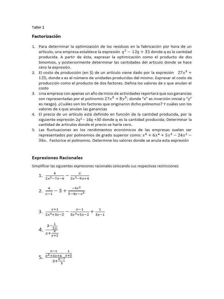 Taller2 | PDF | Mercado (economía) | Precios