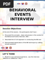 Session 8 Behavioral Events Interview July112025 | PDF | Teachers ...