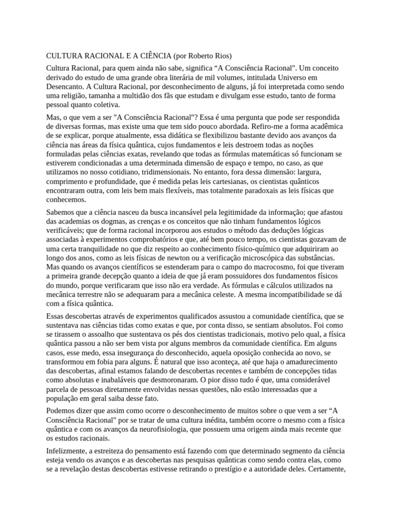 Cultura Racional e Física Quântica | PDF | Física | Bóson de Higgs