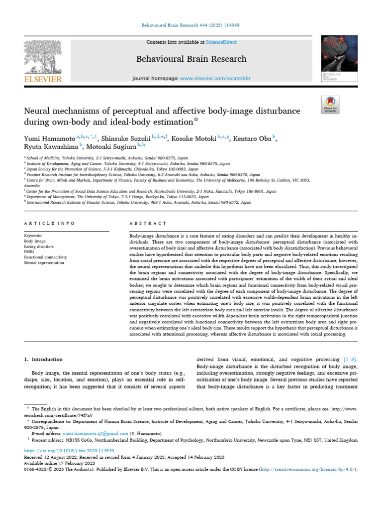 Artigo - The Neural Mechanisms of Perceptual Disorders - Journal of Cognitive Neuroscience | PDF ...