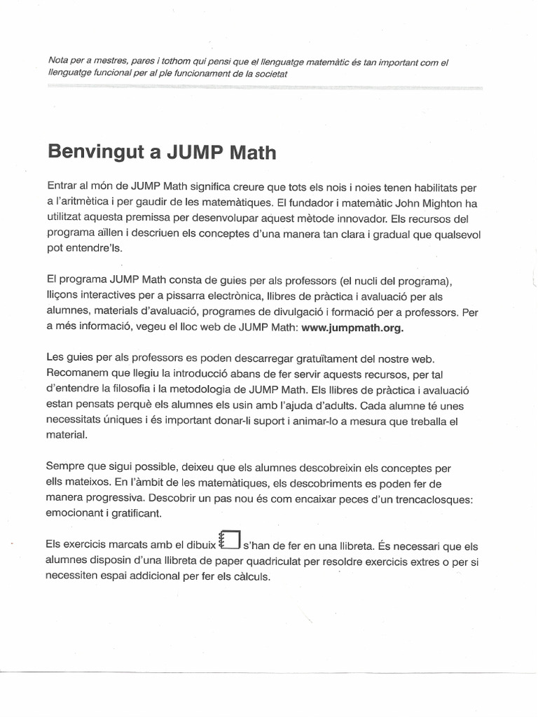Jump Math 5.2-Unitats 1-2-3 | PDF