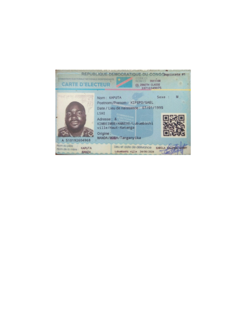 carte electeur sncc (1) | PDF