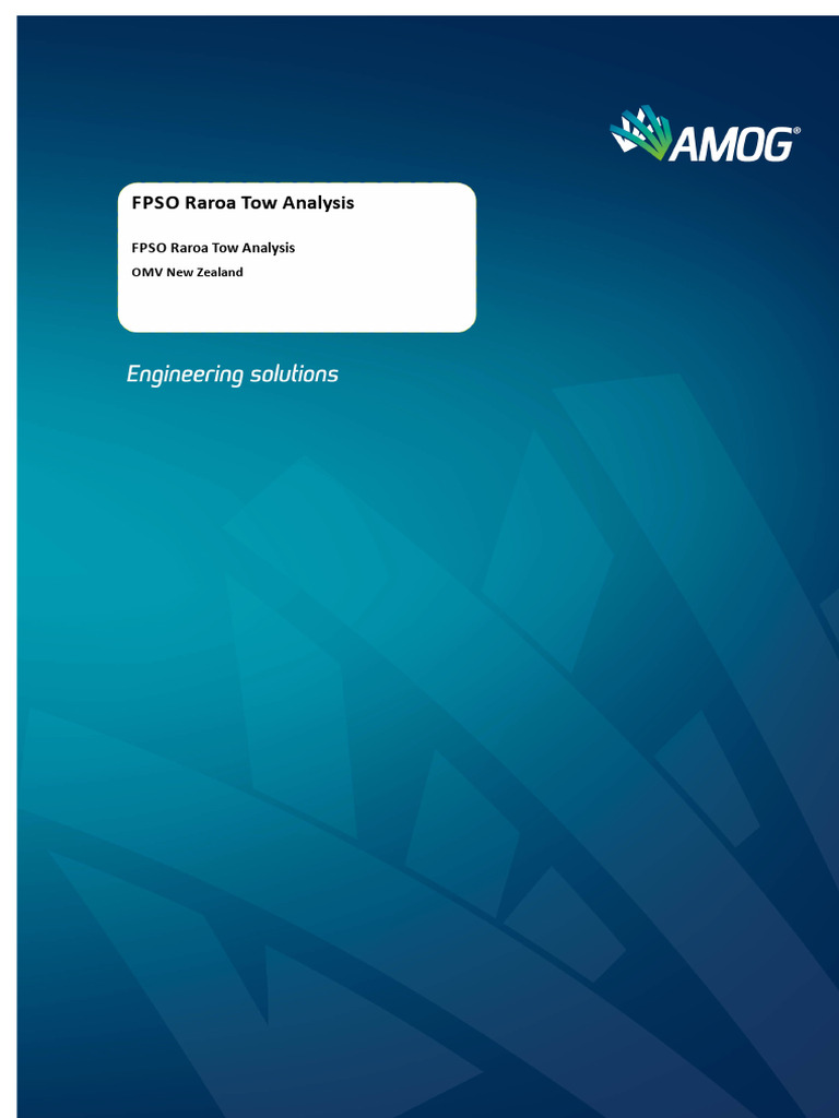 AMOG - FPSO Raroa Tow Analysis | PDF