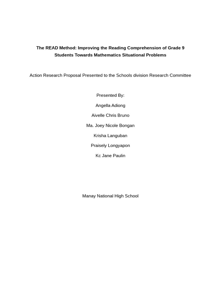 The-READ-Method-fnal 22 | PDF | Reading Comprehension | Constructivism (Philosophy Of Education)